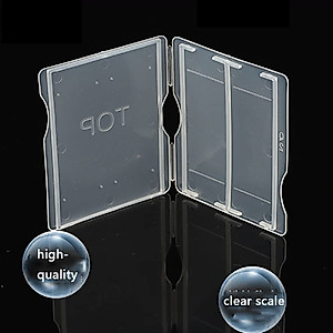 TopHomer Glass Slides Storage Box, Plastic Slides Holder with Division Design for Scientific Research Laboratory Equipment (for 1 PCS Glass Slide)
