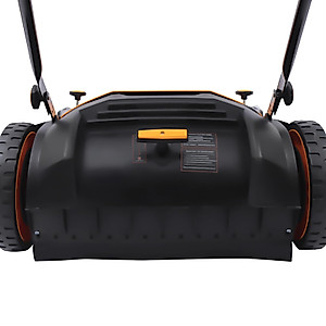 Walk Behind Manual Push Floor Sweeper, 14.53 Gallon Capacity 41" Back Walking Sweeper Tool Machine Brush Set with Directional Foot Adjustable Handle and Brush Head for Sidewalk Street Shopping Mall