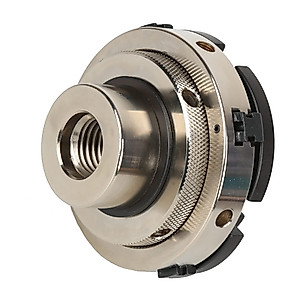 VINWOX SCR4-4NV-SET 4” Wood Lathe Scroll Chuck Set, 4-Jaw Self-Centering Chuck Set, with Nickle electric Coating Chuck Body & 1"x8TPI thread & 3/4"x16TPI Adapter