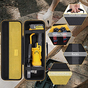 khanka Hard Travel Case Replacement for DEWALT DCG412B 20V MAX 4-1/2 Inch Angle Grinder Tool, Cordless,Case Only.
