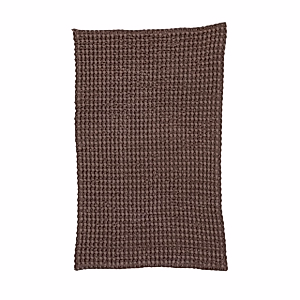 Bloomingville Cotton Waffle Weave, Brown Tea Towel, Purple