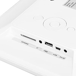 Electronic Album, Stylish 10 Inch Digital Photo Frame with Builtin Speaker 1024x600 Multiple Playback Effects with Remote Control for Home (US Plug)