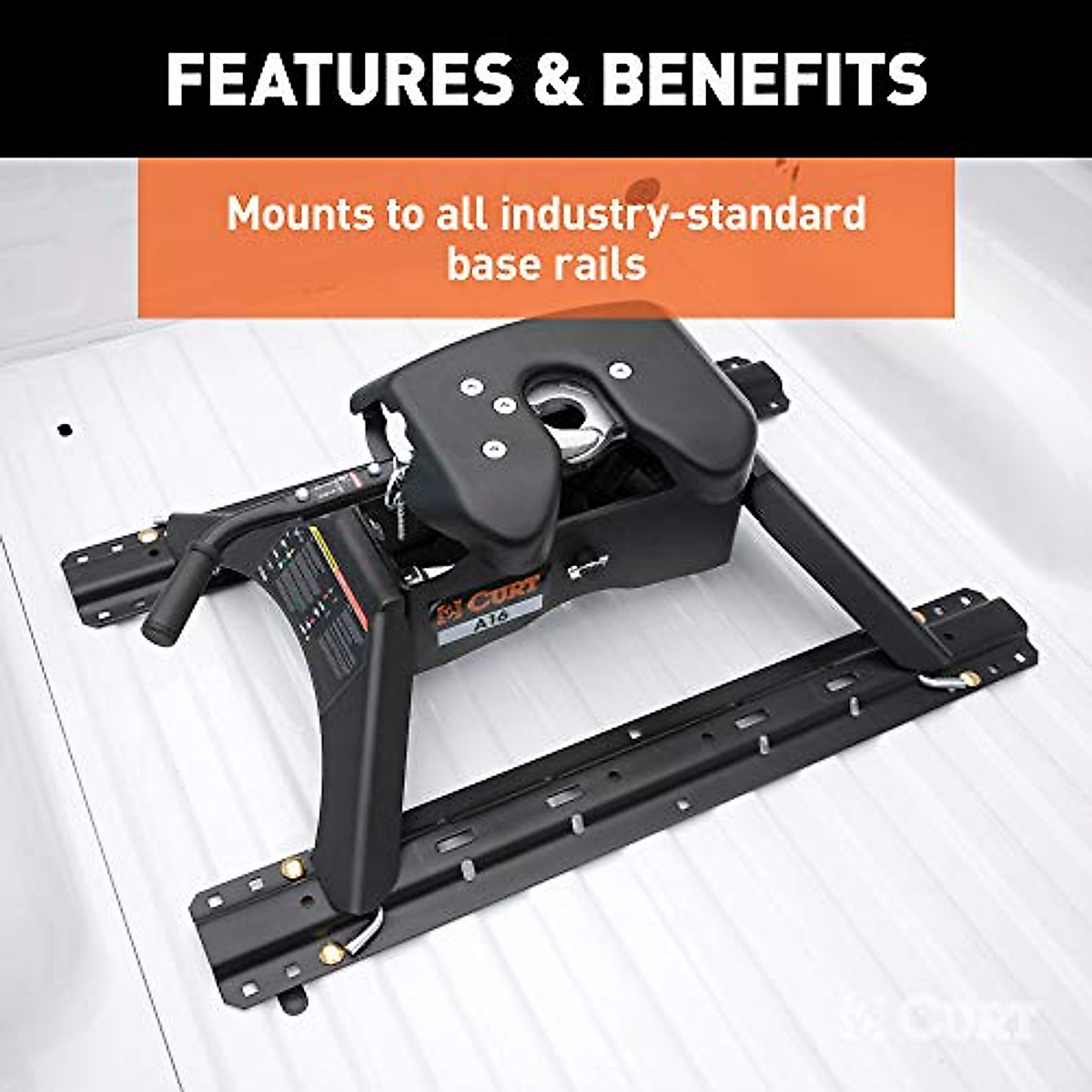 CURT 16120 A16 5th Wheel Hitch, 16,000 lbs