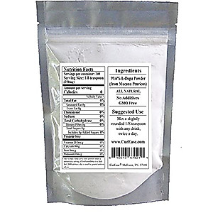 l-dopa Powder - 99% Mucuna Pruriens Extract - Natural Velvet bean - 2.4oz. - 240 Servings