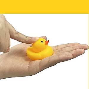 Cowboy Duck with Hat and Sunglasses Mini Duckies Toys for Birthday Swimming Party Gift Favor (Design A)