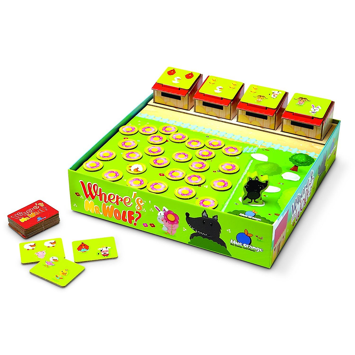 BLUE ORANGE GAMES Where's Mr Wolf? Cooperative Kids Game