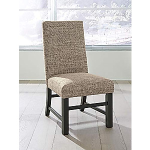 Signature Design by Ashley Sommerford 19" Urban Farmhouse Upholstered Dining Chair, 2 Count, Brown