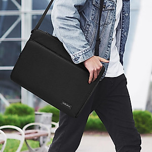 KIZUNA Laptop Bag Case 13.3 Inch Computer Shoulder Sleeve Briefcase for MacBook Pro 14 M3/IdeaPad Flex 5 Gen 8 14"/14" Lenovo Yoga 9i/7i/14 IdeaPad Flex 5i/14 Lenovo ThinkPad X1 Carbon,Black