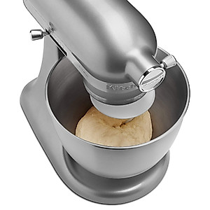 KitchenAid KSM3316 KSM3311XCU Artisan Mini Series Tilt-Head Stand Mixer, 3.5 Quart, Contour Silver (Renewed)