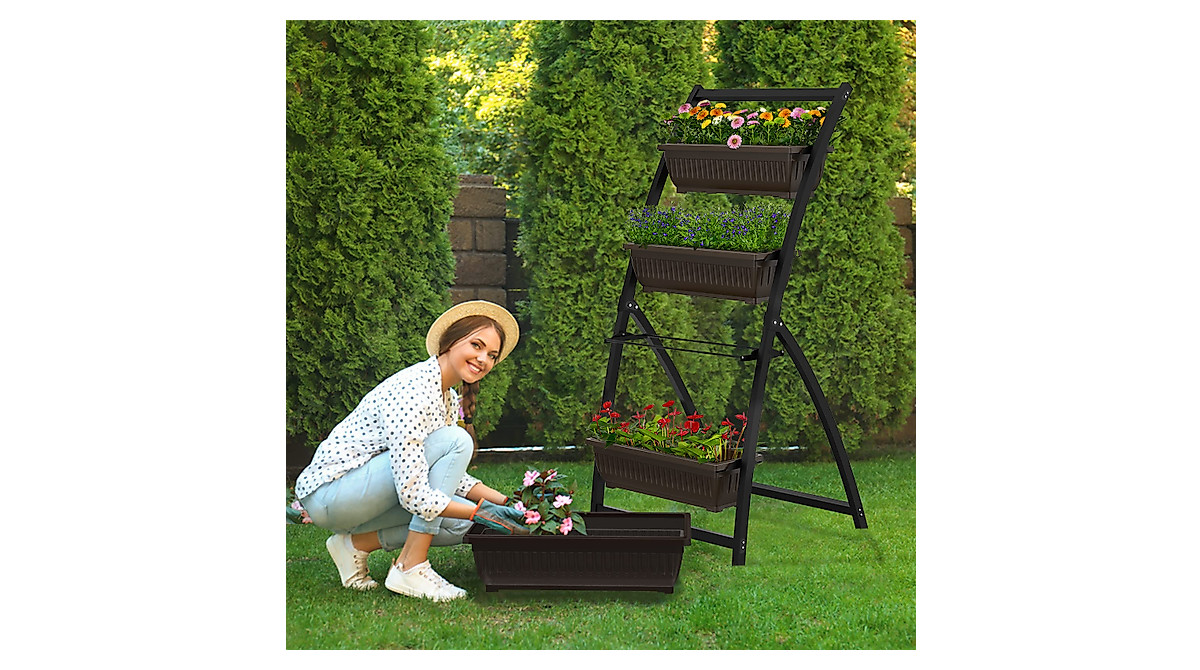 TOREVSIOR 6Ft Vertical Garden Planter for Indoor & Outdoor