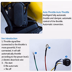 LeTkingok 5KW Electric Vehicle Gasoline Generator Range Extender Electric Start Automatic Frequency Conversion Electric Tricycle Generator (60V, Split Tank)