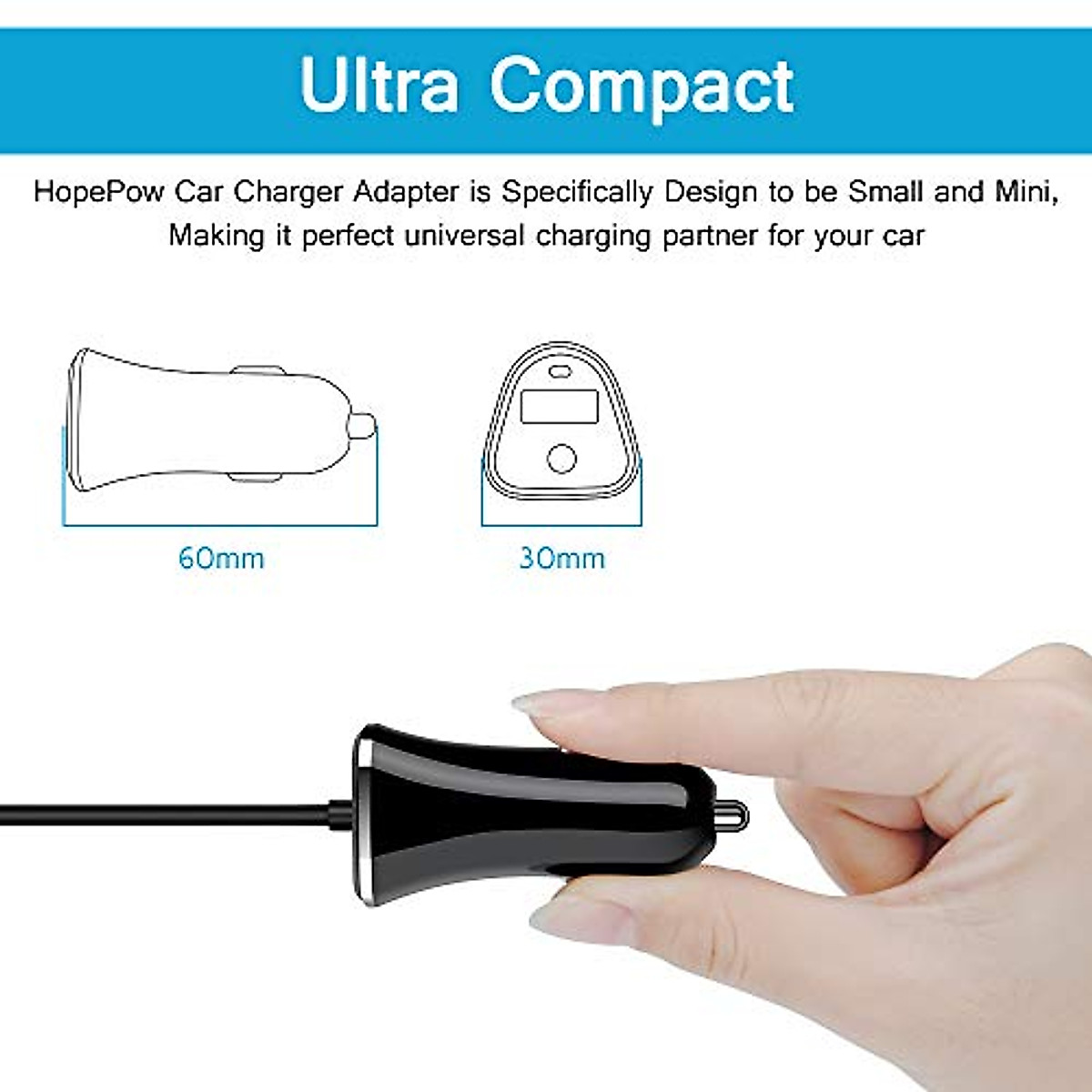 3.4A Car Charger Adapter for Samsung Galaxy S23/S22/S21 FE 5G/S20,A73 A53 A13 5G A72 A52 A32,Note 20/10, Google Pixel 7/6Pro/6/5/4,LG Stylo 6 5,Moto,G Fast,USB C Car Plug with 3ft Type C Charger Cable