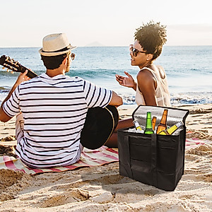 APQ Supply Black Insulated Food Delivery Bag 13 x 14 x 8 Inches, Insulated Grocery Bags with Zippered Top, Pack of 2 Heavy Duty Catering Bag for Food Deliveries, Insulated Bags for Food Delivery