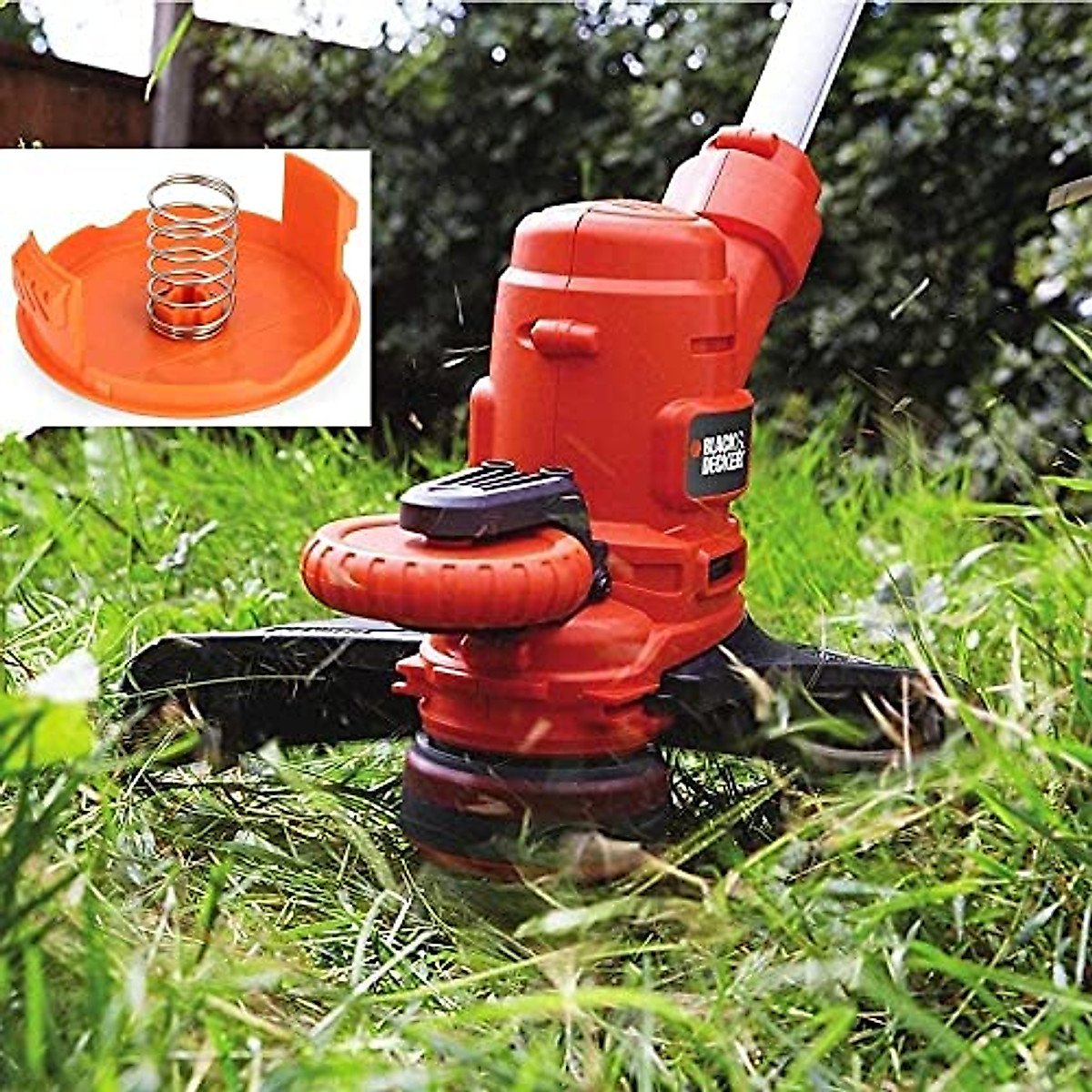 wonuu 3 Pack Trimmer Replacement 385022-03 Cover Weed Eater Spool Bump Cover&Spring for Black and Decker Black Decker RC-100-P, Weed Wacker Parts