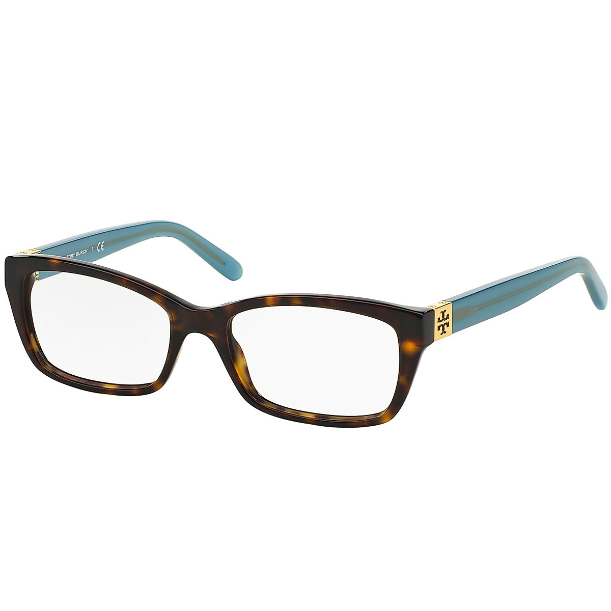 Tory Burch TY2049-1359 TORTOISE MILKY FOUNTAIN W/DEMO LENS Eyeglass Frame 53mm