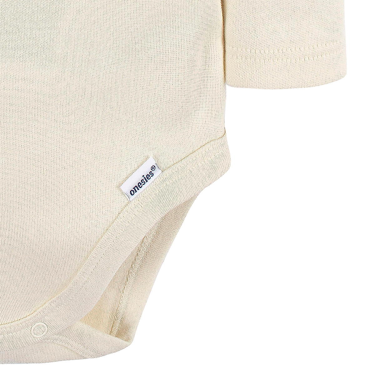 Gerber Unisex Baby Long Sleeve Solid Onesies Multi-Pack Interlock 180 GSM, Natural