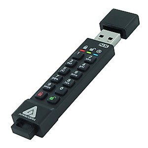 Apricorn Aegis Secure Key 3NX - USB3.0 Flash Drive ASK3-NX-8GB USB Memory 8GB Key Lock HD2239