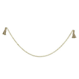 IMIKEYA Farmhouse Wood Bead Garland - Tassel Garland Decor - Boho Room Decor Farmhouse Wall Decor for Home