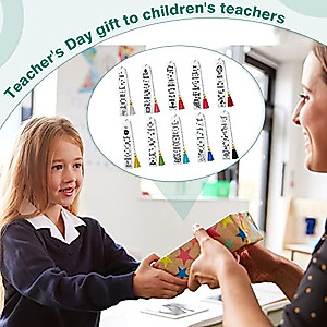 50 Pcs Teacher Metal Bookmarks Teacher Appreciation Bookmark Thank You Teacher Bookmark Page Clips Birthday Graduation Christmas Gifts Bookmark for Teachers Birthday School Office Supplies