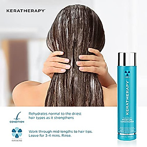 Keratherapy Keratin Infused Moisture Leave In Conditioner Spray, 8.5 fl. oz., 251 ml - Hydrating Leave in Conditioner Spray with Jojoba Oil, Panthenol, Arginine Amino Acid & Wheat Oil for Damaged Hair