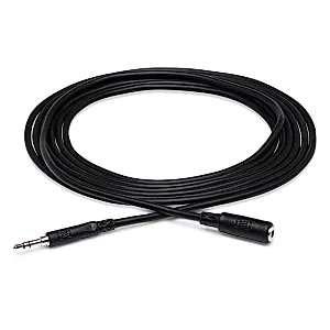 Hosa MHE-110 3.5 mm TRS to 3.5 mm TRS Headphone Extension Cable, 10 Feet Black