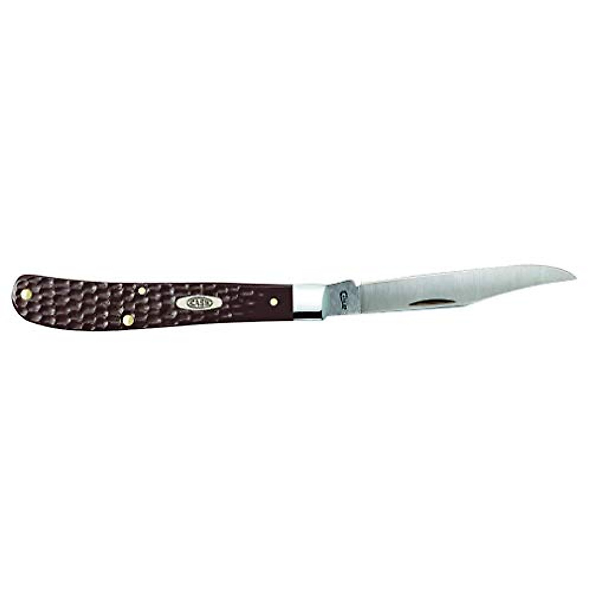 CASE XX WR Pocket Knife Brown Synthetic Barehead Slimline Trapper Item #135 - (61048 SS) - Length Closed: 4 1/8 Inches