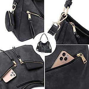 Hobo Handbags for Women Large Designer Ladies Hobo bag Bucket Purse