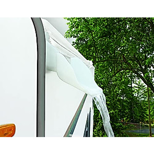Camco RV Gutter Spouts with Extensions | Direct Rain Water Runoff Away from the RV | White (42134)
