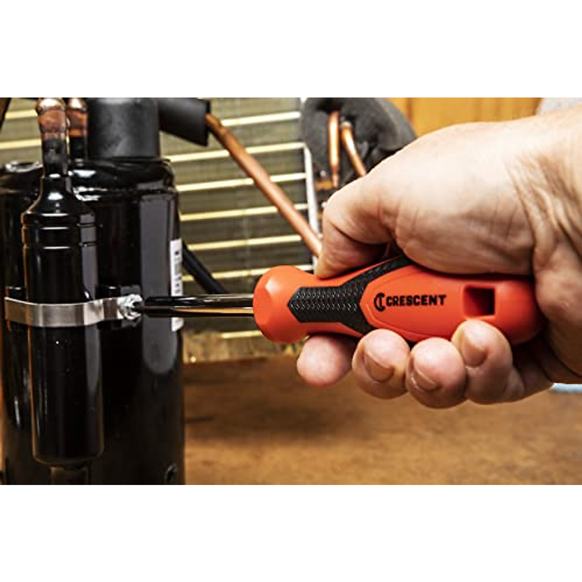 Crescent 1/4" Drive Dual Material Bit Holding Screwdriver Handle - CRW25C