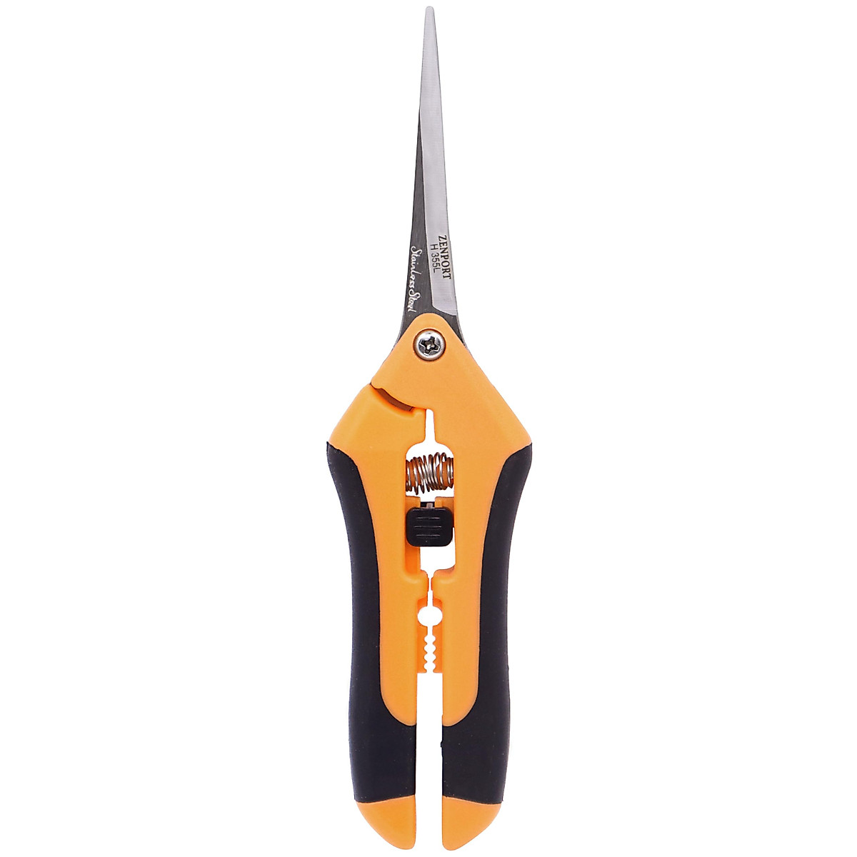 Zenport H355L Hydroponic Long Microblade Pruner, Stainless Steel Blade