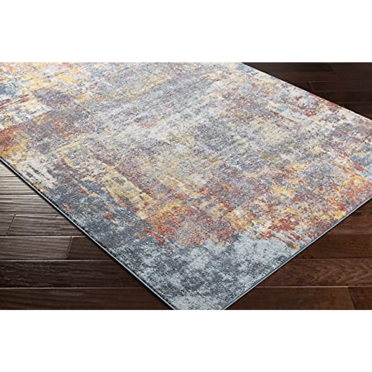 Artistic Weavers Eira Modern Abstract Area Rug,6'7" x 9',Blue/Orange