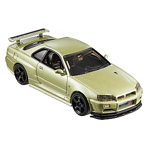 Hot Wheels Real Riders Nissan Skyline GT-R (BNR34) V-Spec II Nur with NISMO Parts 1:43 Scale Die Cast Car