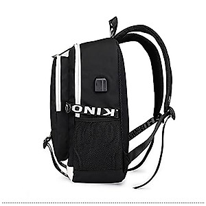 Anime Backpack Shoulder Bag with USB Charging Port Unisex Anime School Bookbag Laptop Backpack Daypack (D)