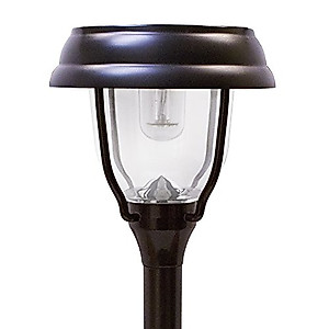 SOLARBASICS SB-145 DC Pathway Solar Landscape Accent Light, Dual Warm/Bright White Bulb, LED, Oil Rubbed Bronze, 4-Pack