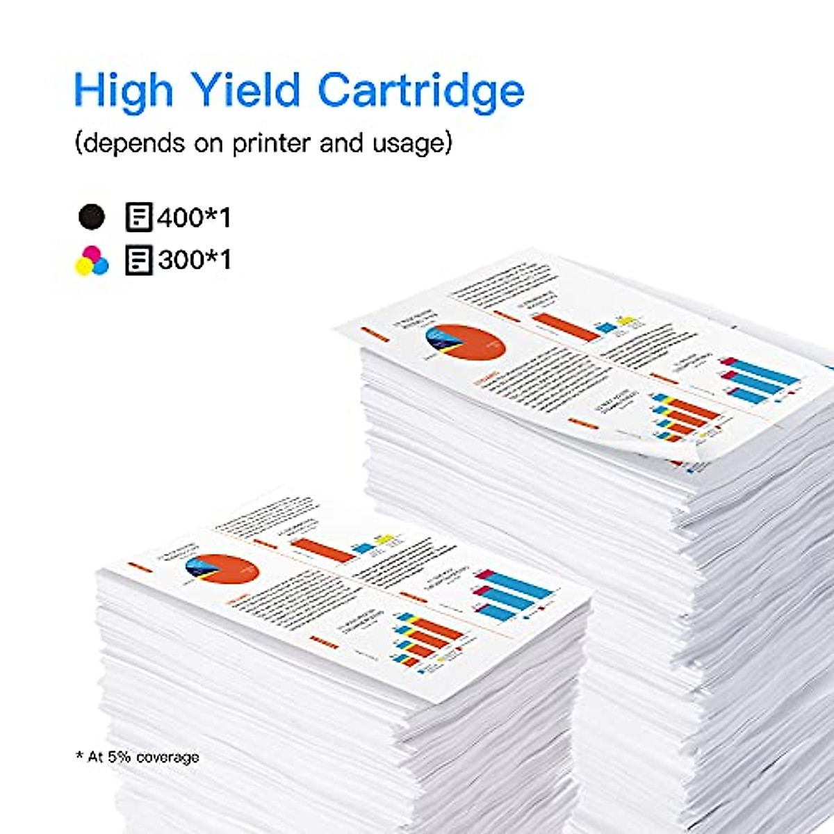 LxTek Ink Cartridge Replacement for Canon 260XL 261XL 260 XL 261 XL PG-260 PG-260XL CL-261 CL-261XL to use with TS6420 TR7020 TS5320 Printer Tray, 2 Pack(1 Black, 1 Tri-Color)