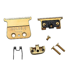 Replacement DOLD 2.0 Blades compatible with BaBylissPRO FX787 / FX726/FX787G/FX787B2, for Outlining Hair Trimmers (FX787) and Trimmers (FX726) -golden steel knife