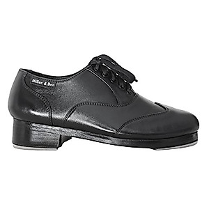 Miller & Ben Tap Shoes, Jazz-Tap Master, All Black Professional Tap Shoes (38.5 EU)
