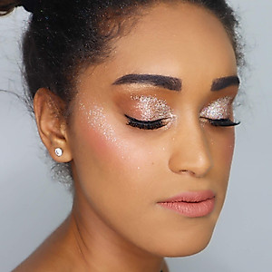 Holographic Silver - Shiny Glitter Spray, Body Glitter Spray, Hair Glitter Spray, Glitter Spray for Hair & Body Face Glitter, Eye Glitter, Body Glitter Rave Glitter Festival Accessories