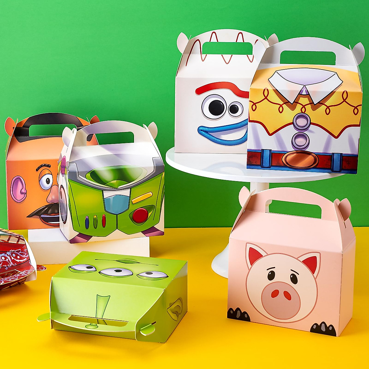 Toy Birthday Party Supplies,16Pcs Gift Boxes,Game Theme Style Party favors,Best for Fill Up the Birthday Gift Bags（8 style）