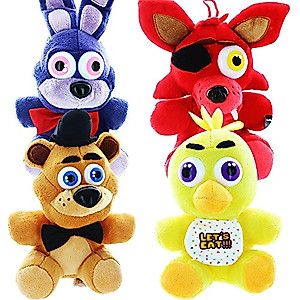 Five Nights at Freddy's Plush Toy 4pc Set 10" Stuff Animal Plush Toy