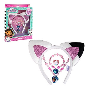 LUV HER Gabby Dollhouse Headbands for Girls - Kids Jewelry - Dress Up Set All in one Giftable Box - Headband - Play Jewelry Set - 4pc (Toddler Headband, Necklace, Dress Up Bracelet, Ring) Ages 3+