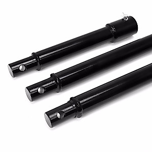 XtremepowerUS3 3 Pieces Auger Extension Drill Bits (8", 12", 20" Length) Extension Earth Ice Auger Extension Set Post Hole Digger Replacement Compatible to 3/4" Shaft