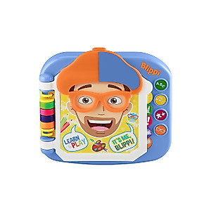 eKids Blippi Book, Toddler Toys with Built-in Preschool Learning Games, Educational Toys for Toddler Activities for Fans of Blippi Toys and Gifts(Multi Color)