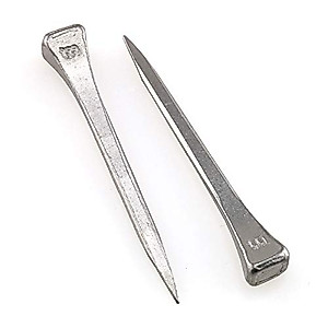 E-outstanding 50-Pack Low Carbon Steel 2 Inch E5 Horseshoe Nails, Polished and Galvanized