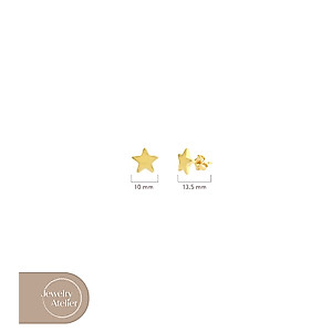 Jewelry Atelier Gold Filled Stud & Dangle Earrings Collection - 14K Solid Yellow Gold Filled Stylish Earrings for Women with Different Occasions & Styles