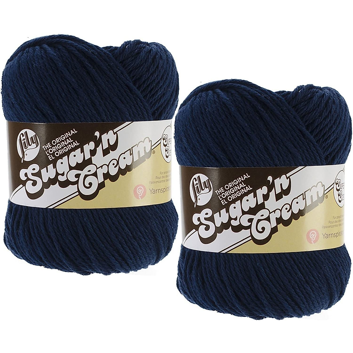 Sugar'N Cream Yarn - Solids Super Size-Bright Navy