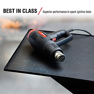 ToolTex Heavy-Duty No-Slip Tool Box Liner & Garage Drawer Liner - Black 24" x 20', Anti-Crinkle Mat Protects Drawers & Keeps Tools in Place,10BKS-080-24C20