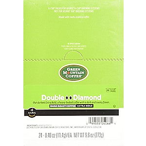 Green Mountain Double Black Diamond Extra Bold K-Cup Coffee, Totally 72 K-Cups