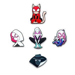 Zanerolan 25 40PCS Superhero Shoe Decoration Charms for Clog, Cartoon Hero Charms Accessories (25)