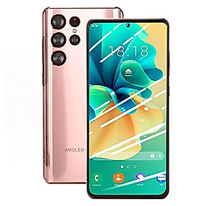 ASHATA Unlocked Android Smartphone Cellphone, 6.82 inch HD Fingerprint/Face Unlock 4G Net Mobile Phone, Dual SIM, 6GB RAM 128GB ROM, 5MP 24MPCamera, 7300mAh Battery(US)